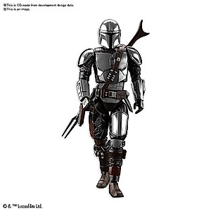 Bandai Hobby - The Mandalorian - The Mandalorian Beskar Armor (Silver Coating Ver.), Bandai Spirits Star Wars 1/12 Model Kit