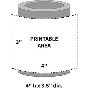 KOOZIE Thick Foam Can Cooler | The Original Insulated Cooler for Beer Cans & Bottles | 6 Pack Blank 12 oz Non-Collapsible Can Hugger | Personalized Gifts for Events, Weddings, Parties (Ivory)