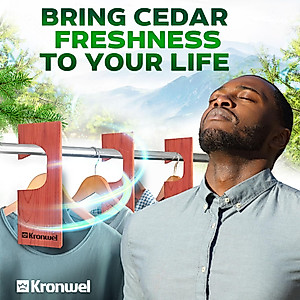 Aromatic Cedar Blocks for Clothes Storage w/Cedar Oil, Red Cedar Wood Hang Ups for Closets & Drawers, Cedar Closet & Drawer Fresheners Set