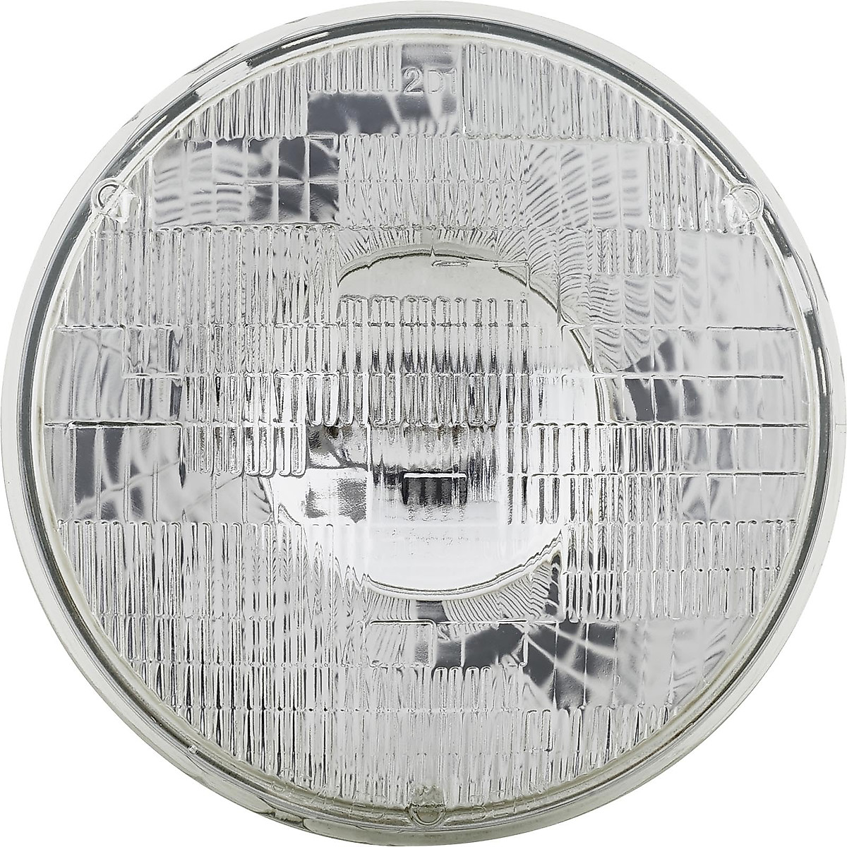 Round Sealed Beam Headlight Bulb, 12 Volt 7 Inch