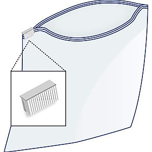 [4"X6" Inches 100 Pk] Heavy Weight Storage Freezer Slider Bags 4"X6" Storage Quality Sandwich Bags for Food Home Office Clothing & All Purpose Needs 100 Ct 3 Mil Thick