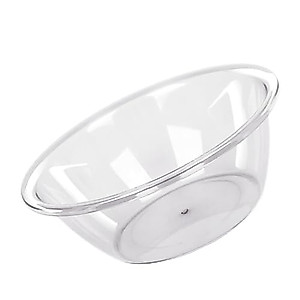 Transparent Wash Basin, Thick PET Plastic, Sturdy Large Capacity, Multifunction, Round Clear Dish Tub for Home Kitchen Bathroom (Large)