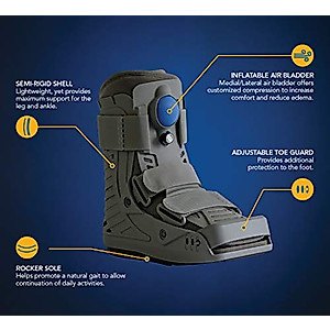 United Ortho 360 Air Walker Ankle Fracture Boot - Medium, Grey