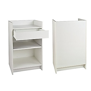White Well Top Register Stand - Ready to Assemble by Only Garment Racks