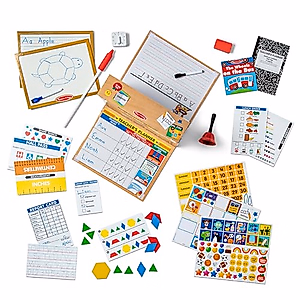 Melissa & Doug School Time! Classroom Play Set Game - Be Teacher or Student - FSC Certified