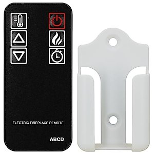 Replacement Remote Control for COSTWAY 10194US-BK-CYPF 3D Electric Firebox Indoor Fireplace Heater