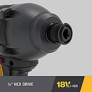 Cat® 18V 1 FOR ALL Cordless Hammer Drill & Impact Driver Combo Kit with 2 Batteries -DX12K, Black