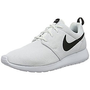 Nike Womens Roshe One Running Shoes (6 B(M) US)(White/White/Black)