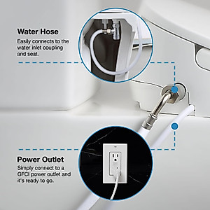 Miseno MT-YOSE32-15WST Yosemite 1.27 GPF One-Piece Elongated Toilet – Bidet Seat Included - White