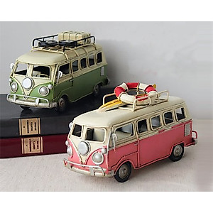 Camper Van Model 6.3 Inches Retro Classic Camper Van T1 Style Metal Beach Bus Vehicle Home Decor - Ideal Birthday Surprise for Boyfriend - Blue