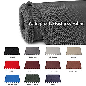 amberr Outdoor Bench Cushion 48 x 18 Inch Waterproof Patio Furniture Cushions,Bench seat Cushion with Adjustable Straps, Outdoor/Indoor Porch Swing Cushions with Ties (Kahaki, 48"x18"x3")