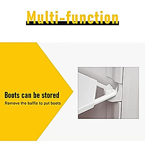 COOKA Tall Shoe Rack,8 Tiers Shoe Cabinet Boot Storage for Closet Hallway Bedroom Entryway,Space Saving White Shoe Shelf Organizer,32 Pairs Sturdy Shoe Shelf Boots Organizer