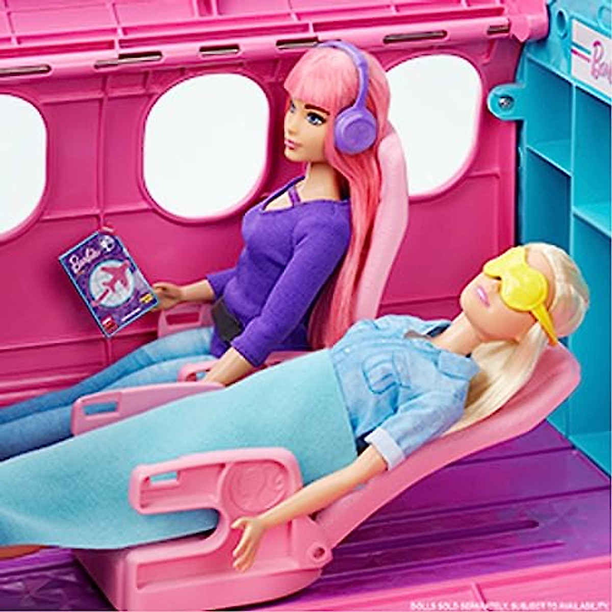 Barbie Airplane Playset, Dreamplane with 15+ Accessories Including Puppy, Snack Cart, Reclining Seats and More (Amazon Exclusive)