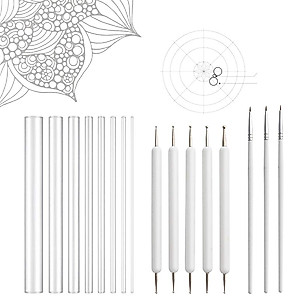 16pcs Dotting Pen Tools Set For Rock Painting Pottery Clay Modeling Art