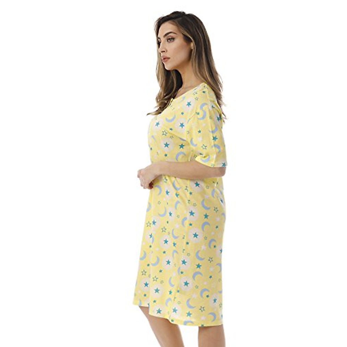 4360-O-10061-3X Just Love Short Sleeve Nightgown / Sleep Dress for Women / Sleepwear, Celestial Glow