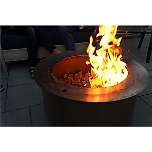 Lava Rocks for Fire Pit - 10 Pound Bag, Gas Fire Pit, Outdoor Fireplace, Fire Bowl, Mini Fire Pit - Fire Pit Rocks, Lava Rock for Mini Firepit, Gas Fireplace Rocks, Fire Table Rocks - Blaze (Black)