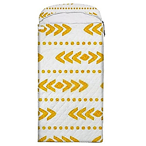 Camping Sleeping Bags for Adults Ethnic Golden Arrows 3 Season Cold Weather Sleeping Bag Waterproof Sleeping Nap Mat for Girls Boys Hiking Travel Outdoor
