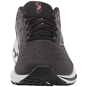 Mizuno Women's Wave Inspire 18 Running Shoe, Black/Silver, 10
