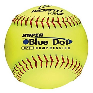 Worth 12-Inch Slowpitch YS2RS Protac Non-InchStamped ASA Ball ( Pack Of 12 )
