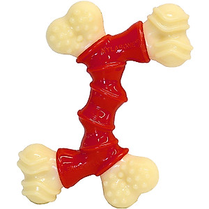 Durachew Double Bone Bacon Dog Toy [Set of 2] Size: Petite