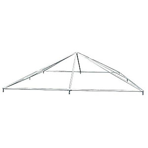 TentandTable 20' x 20' West Coast Frame Canopy Tent, White Two-Piece Top, Indoor/Outdoor, 33-80 Person, for Parties and Vendor Events, Heavy Duty, Waterproof Vinyl Tents, Commercial, Residential Use