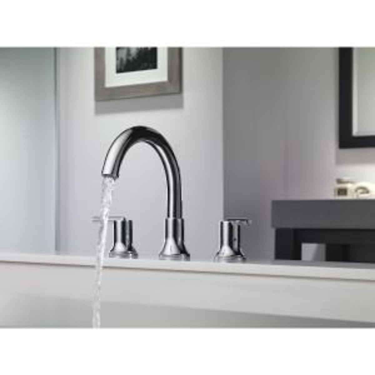 Delta Faucet Trinsic Roman Tub Trim - T2759-SS - Modern Bathroom Tub Faucet Set - Includes Tub Faucet & Handles - Stainless (Valve Sold Separately)