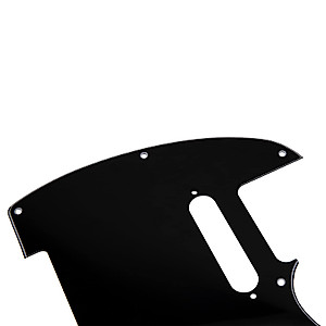 Yootones 8 Hole Tele Guitar Pickguard Scratch Plate Compatible with USA/Mexican Fender Telecaster (3Ply Black)