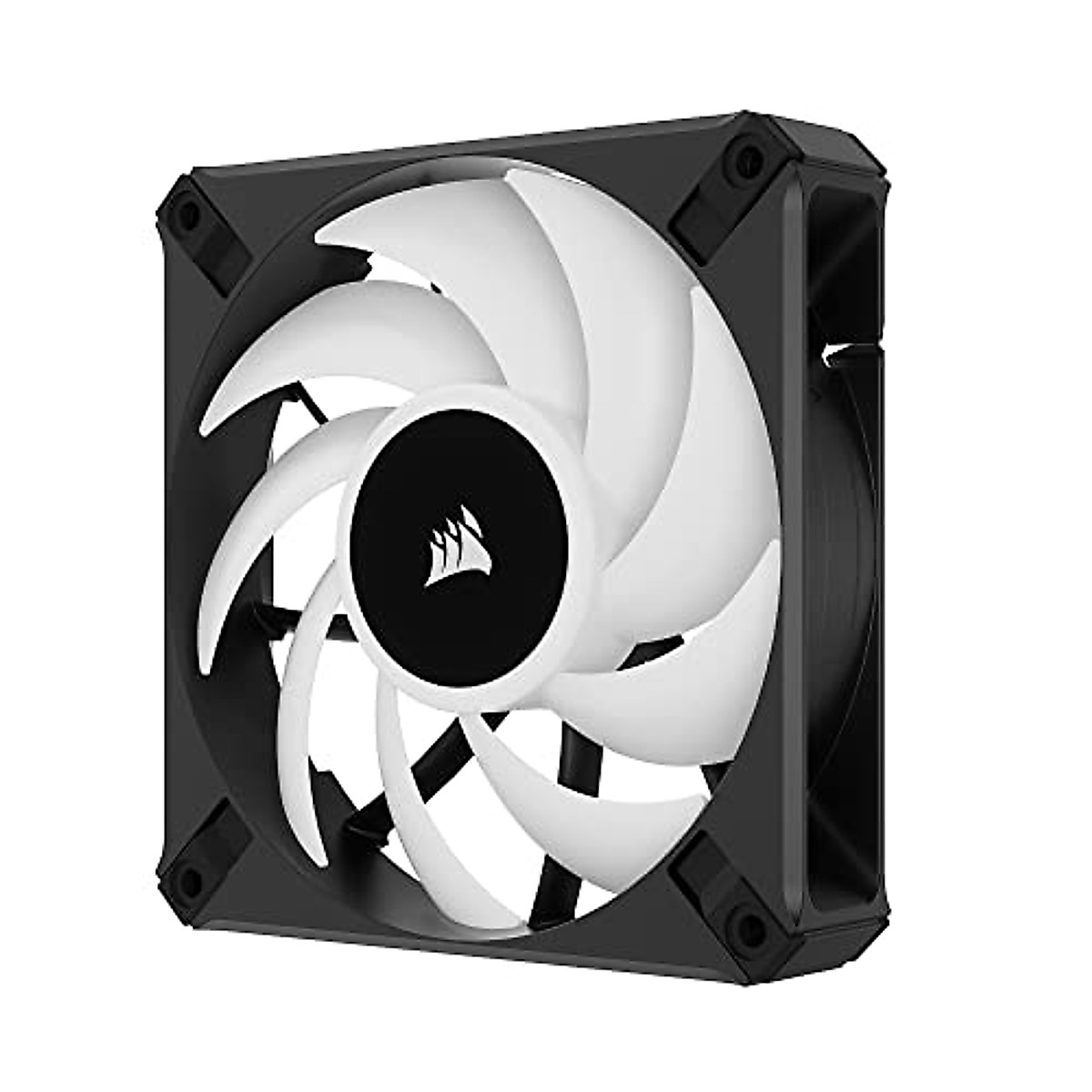 Corsair iCUE AF120 RGB Elite 120mm PWM Fan - Eight RGB LEDs - AirGuide Technology - Fluid Dynamic Bearing - Zero RPM Fan Mode - CORSAIR iCUE Software Compatible - Black For Desktop