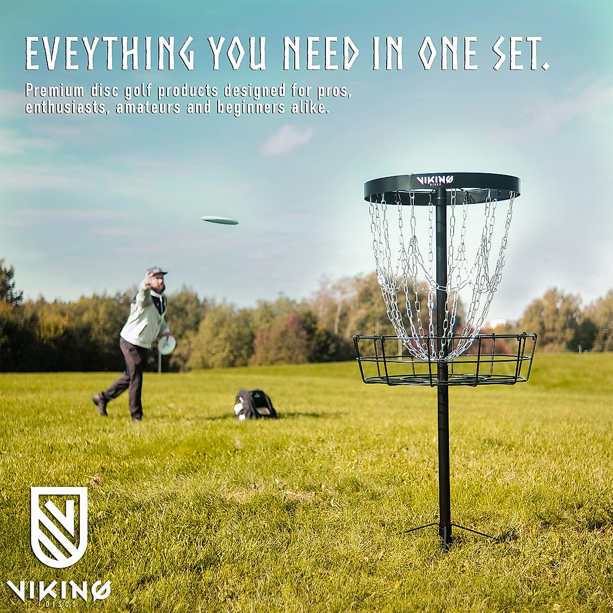 Viking Discs 8-Disc Set in Storm Plastic - Disc Golf Equipment Bulk Set
