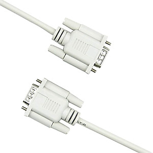 Dahszhi DB9 9 Pin Male to VGA Video 15 Pin Male Serial Port Cable RS232 1.35M/4.4FT Length