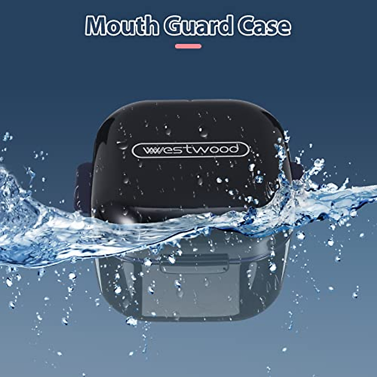 Yardwe Denture Bath Case Cup Box Portable False Teeth Holder Storage Soak Container Orthodontic Retainer Case with Strainer Basket for Travel Cleaning Black