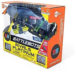 HEXBUG BattleBots Rivals Platinum (Whiplash & Sawblaze), Remote Control Robot Toys for Kids, STEM Toys for Boys and Girls Ages 8 & Up, Batteries Included