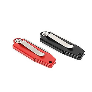 Hyper Tough 2-Piece FOLDING UTILITY KNIFE SET Quick-Change Blade INTEGRATED BELT CLIP