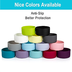 Boot for Hydro Flask 12-24 OZ Water Bottle/Stanley Tumbler, Bottom Boots for Hydroflask Sports Water Bottles, Silicone Bottom Cover Sleeve (Snapper, Fits Stanley Cups + Hydro 12-24 oz)