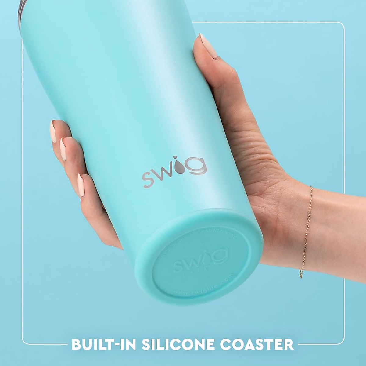 Swig Life 32oz Insulated Tumbler, Travel Coffee Tumbler with Lid, Cup Holder Friendly Travel Coffee Mug, Stainless Steel Thermos with Lid (Faboolous)