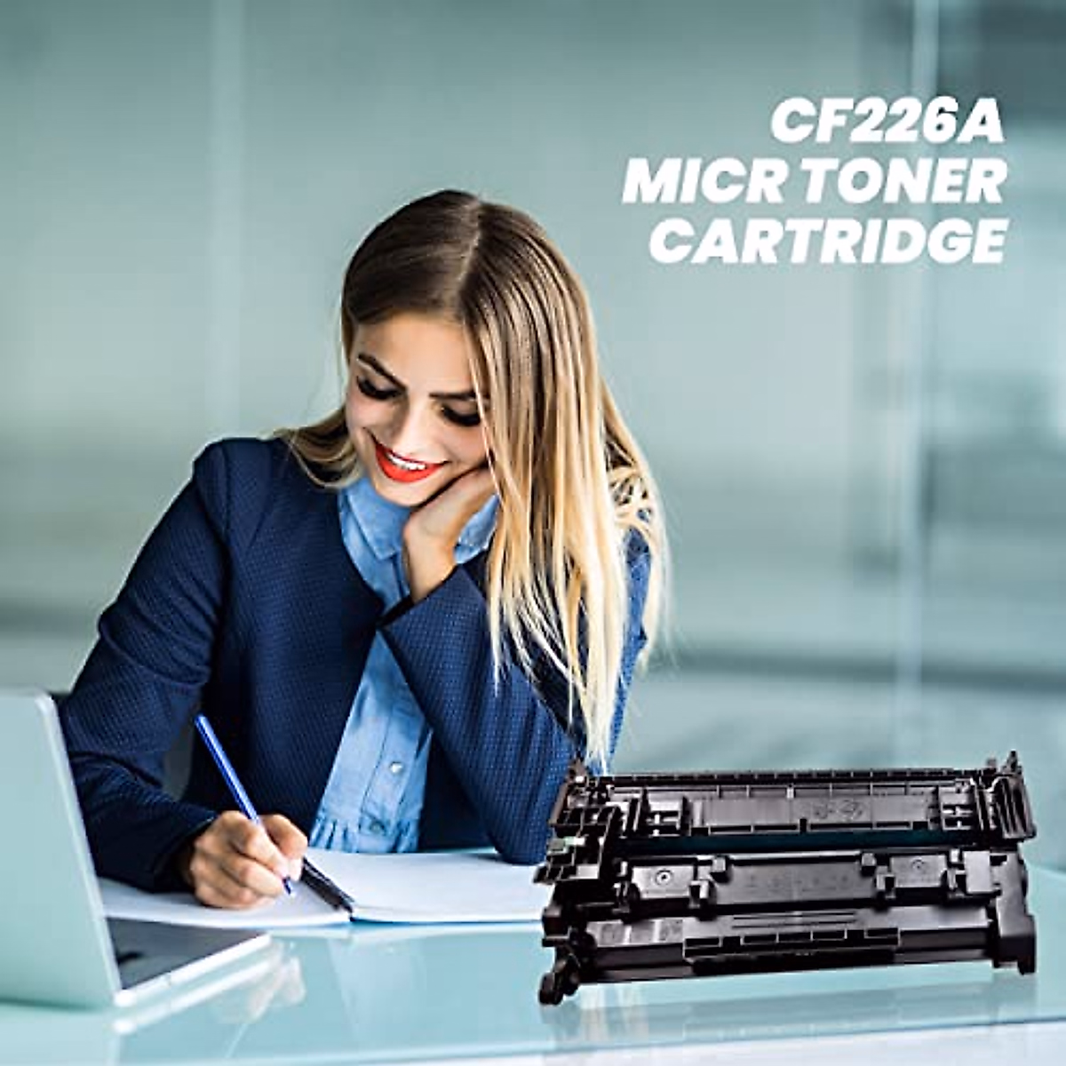 Ampro CF226A MICR Compatible Toner Cartridge Replacement for HP CF226A MICR or HP 26A for HP Laserjet Pro M402 M426 MFP Series. (Prints 3,100 Pages)