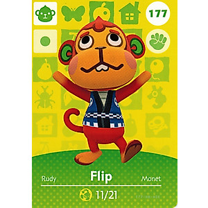Nintendo Animal Crossing Happy Home Designer Amiibo Card Flip 177/200 USA Version
