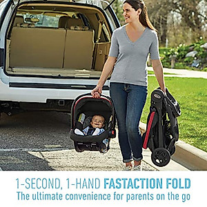 Graco FastAction SE Travel System | Includes FastAction SE Stroller and SnugRide 30 LX Infant Car Seat, Hilt 2 Piece Set(Pack of 1)