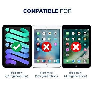 Tech Armor Matte Anti-Glare Film Screen Protector Designed for Apple NEW iPad Mini 6 (8.3 Inch) 3 Pack 2021