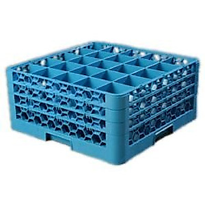 Carlisle RG25-314 Opticlean Compartment Glass Rack with 3 Extenders