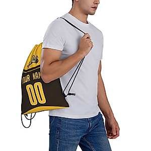 INAOO Drawstring Bags San Diego Personalized Backpack Gifts for Men Women