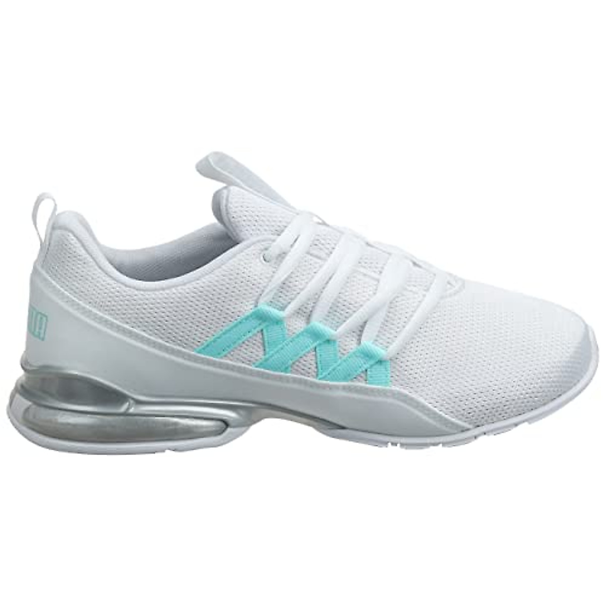 PUMA Women's Riaze Prowl, Puma White-Gulf Stream, 9