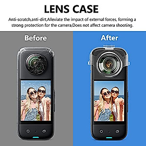 Tomat 8 in 1 Accessories Bundle for Insta360 X3, Carrying Case，Silicone Case, Screen Tempered Film Accessories kit for Insta360 X3 Camera