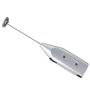 Egg Beater for Cooking, Kitchen Handheld Milk Frother, Immersion Hand Blender Electric Coffee Mixer Perfect for Frappe, Matcha, Chocolate, Milk Whisk Beater Blender with Brushed Stainless Steel Blades