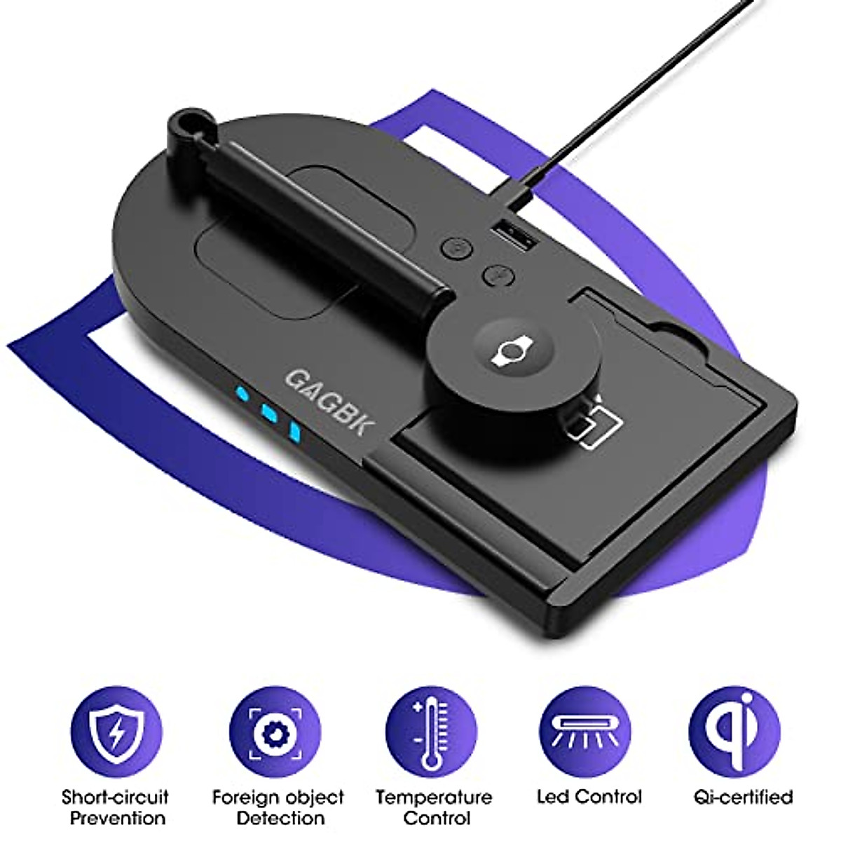 Wireless Charger Samsung, 3 in 1 Flodable Wireless Charging Station for Samsung Galaxy S22/S21/S20, Z Flip, Z Fold Series, Samsung Watch Charger for Galaxy Watch 5/4/3/Active 2, Galaxy Buds 2/Pro/+