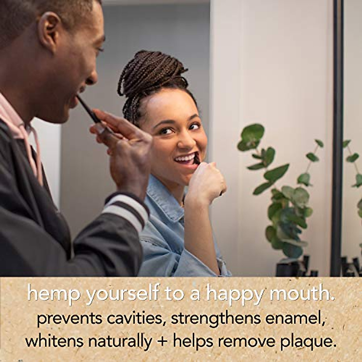 Hello Vegan Fluoride Toothpaste, Moisturizing Hemp Seed Oil + Coconut Oil, Super Fresh Family Farmed Spearmint, Naturally Whitening Toothpaste, Helps Remove Plaque, 4 Ounce