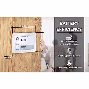 Joan 6 Black: Wireless E Ink Touch 6-Inch Display Meeting Scheduler - Smart Office Organizer, Calendar Sync