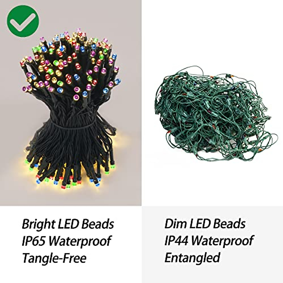 2 Pack Solar String Lights Outdoor, 200 LED Extra-Long 72FT Solar Powered Lights with 8 Lighting Modes, Waterproof Outdoor Lighting Decoration for Garden, Patio, Balcony, Xmas, Wedding, Party