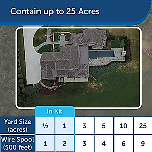 PetSafe YardMax Ultimate In-Ground Dog Fence w/ 1000 ft of Heavy Duty 16 Gauge Wire for 1-Acre Boundary – Ultimate DIY Kit - Maximize Yard for Dogs from The Parent Company of Invisible Fence Brand