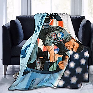 Comfortable Ultra-Soft Micro Fleece Blanket,Tom Cruise Fleece Blankets for Sofa Bed Travel 80"X60"